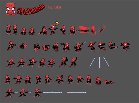 Spider Man Lsw Sprite Sheet Far From Home By Xxstevegamesxx On Deviantart