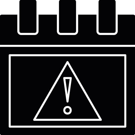 Alert Glyph Icon 14759325 Vector Art At Vecteezy