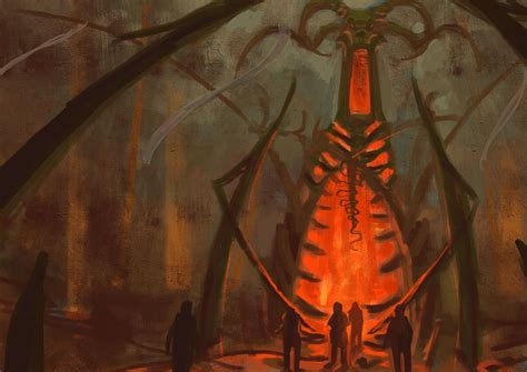 Hellgate By Dm7 Painting Art Demon