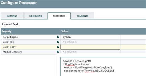 Solved Issue With Scriptexecute Processor Cloudera Community 205258