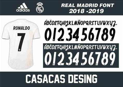 Real Madrid Font 2019