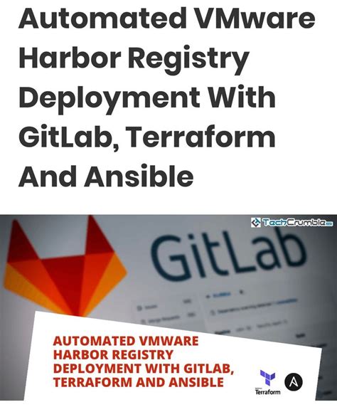 Vmware Harbor Registry Deployment With Gitlab Automation Terraform