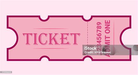 분홍색의 빈티지 티켓 템플릿입니다 여행 경로 복고풍 파티 및 클럽 영화관 극장 및 기타 프로젝트 자신의 텍스트를 추가하기만 하면 됩니다 벡터 인쇄에 사용할 수 있습니다 1인