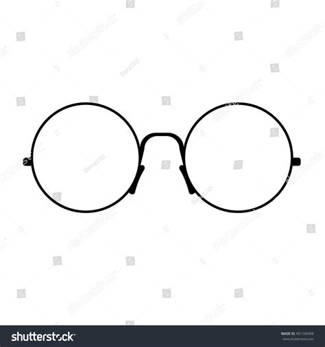 Round Glasses Vector Design Stock Vector Royalty Free 451100398 Shutterstock