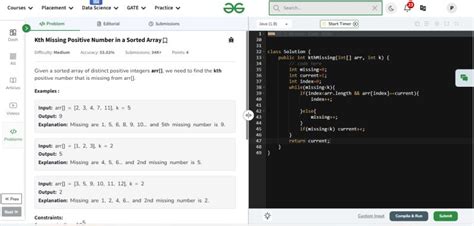Gfg160 Gfg160series Geeksforgeeks Day35 Codingchallenge Parthvi Jaiswal
