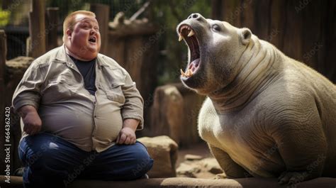 Animal Interaction Person With Down Syndrome Embraces The Zoo Visit