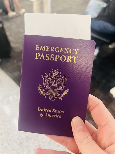 Pretty Purple Emergency Passport Rpassports