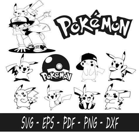 Pikachu Vector Silhouette