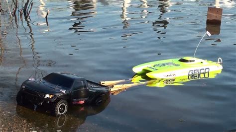 Remote Control Truck And Trailer With Boat At Tara Brothers Blog