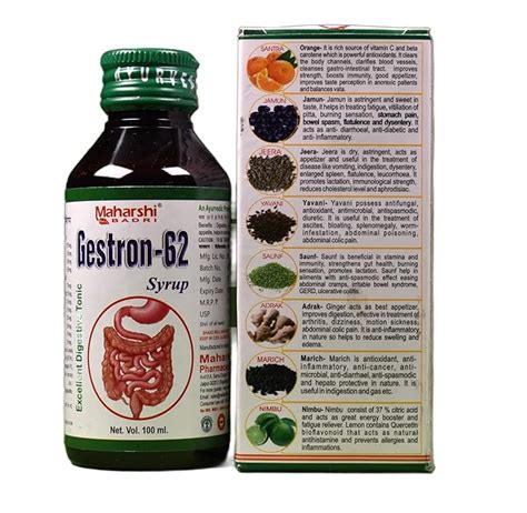 Maharshi Badri Gestron 62 Syrup 200 Ml Organic Wellnesses