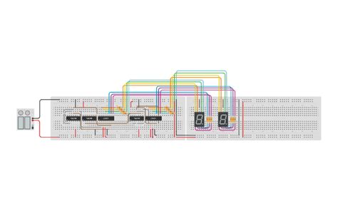 Circuit Design Contador Al 99 Tinkercad