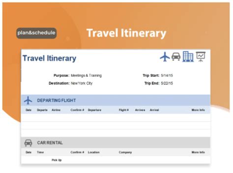 Word Travel Itinerary Template Free Free Printable 60 OFF