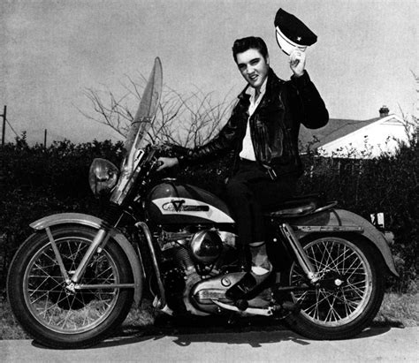 The King Elvis Presley Elvis Presley Posters Vintage Motorcycle