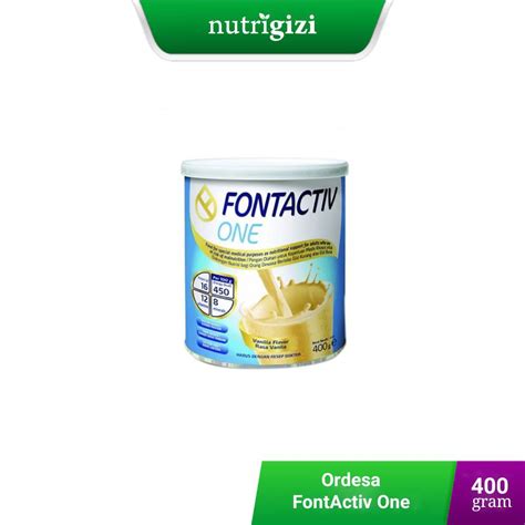 Nutrition Ordesa Fontactiv One Powder Can 400 Grams Vanilla Flavor Adult Nutrition High