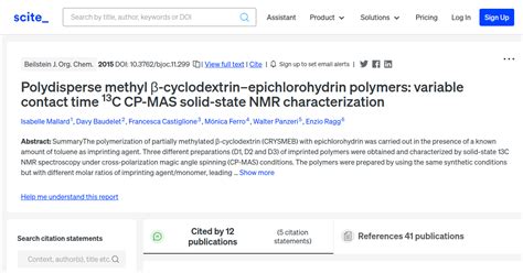 Polydisperse Methyl β Cyclodextrin Epichlorohydrin Polymers Variable