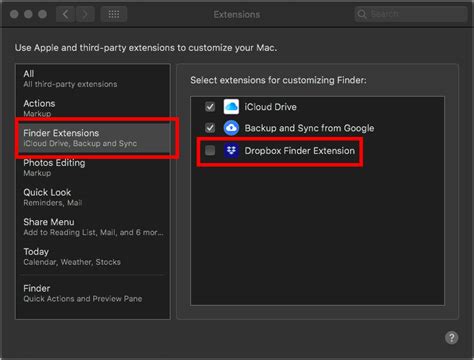 Remove Move To Dropbox Menu From Finder Context Menu Ask Different