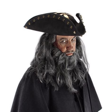 Pirates Of The Caribbean Captain Hector Barbossa Costume Hat Cosplay