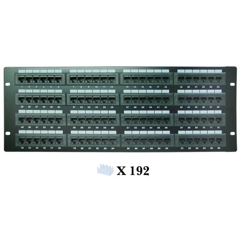 4U 96 Port CAT6 Patch Panel 110 Type 568A B Compatible
