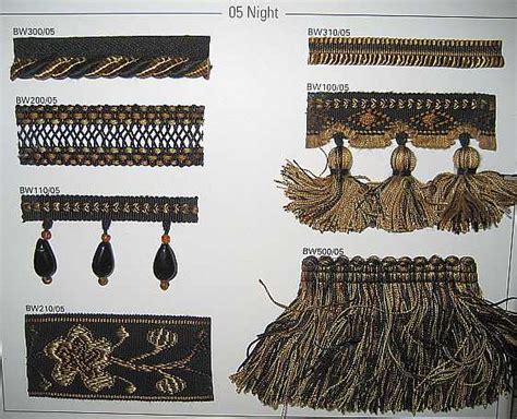 Woven Materials Trims And Tassels Classical Elements Collection