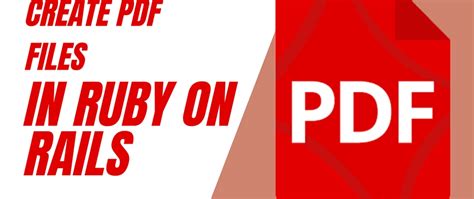 Create Pdf Files In Ruby On Rails Dev Community