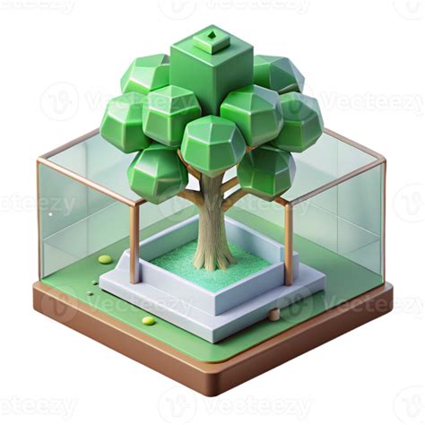 Beautiful Vintage Architectural Model Tree Professional 59404353 Png
