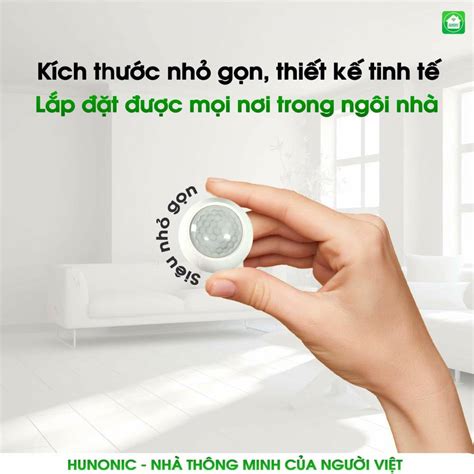 Cảm Biến Chuyển Động Hunonic Pir Sensor Hình Cầu Nhà Công Nghệ