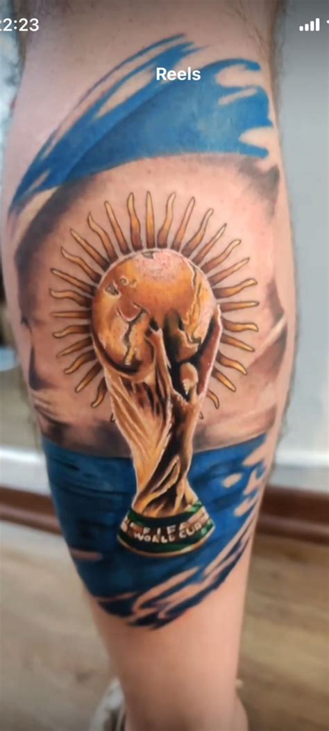 Tattoo Copa Del Mundo Argentina Tatuaje Copa Del Mundo Argentina Tatuajes Futboleros Tattoo