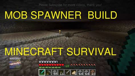 MOB SPAWNER BUILD In MINECRAFT SURVIVAL YouTube