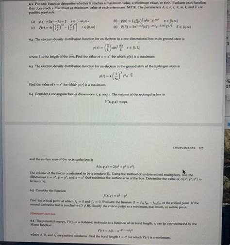 solved 6 1 for each function determine whether it reaches a