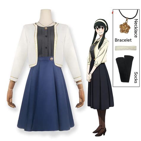 Manga Yor Forger Costume Cosplay Sexy Clothing Princess Of Thorns Daily Full Set Anime Spy X