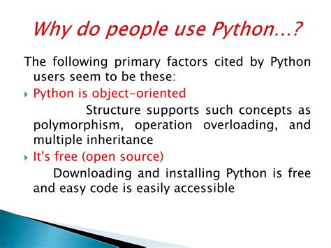 Presentation On Python Ppt