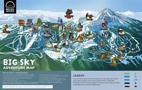 Big Sky Resort Ski Maps