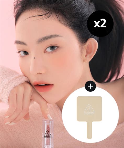 핸드미러t 11 3ce 소프트 매트 립스틱 듀오 세트