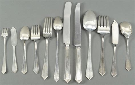 Lot 281 Alvin Sterling Flatware Richmond Pattern 96 Pcs Case Auctions