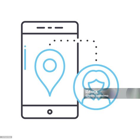 Applicant Tracking System Line Icon Outline Symbol Vector Illustration Concept Sign Stock