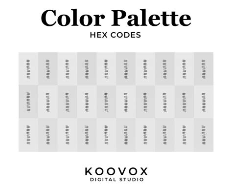 Fall Color Palette Procreate Color Swatches Autumn Hex Codes Warm Fall Color Scheme Muted
