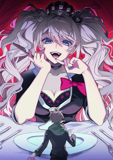 Enoshima Junko And Naegi Makoto Danganronpa And 1 More Drawn By