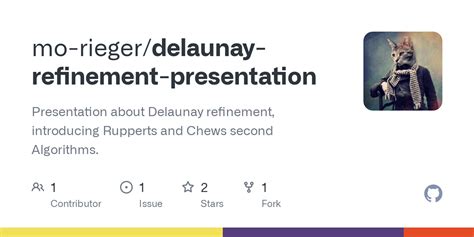 Github Mo Rieger Delaunay Refinement Presentation Presentation About Delaunay Refinement