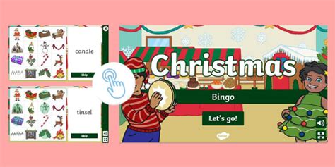 Christmas Interactive Bingo Game Lenseignant A Fait
