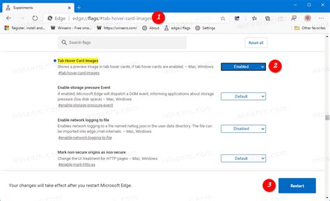 Enable Or Disable Tab Previews Hover Cards In Microsoft Edge En