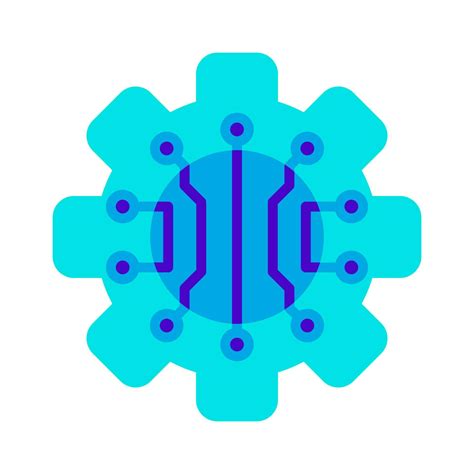 Gear Circuit Technology System Automation Icon Vector Illustration Vector Art At Vecteezy