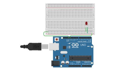 Circuit Design Arduino Uno Led Tinkercad