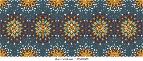 Textile Motif Digital Boder Motif Stock Illustration 2199587311