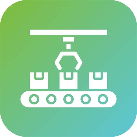 Conveyor Robot Vector Icon Style 22382205 Vector Art At Vecteezy