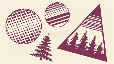 Geometric Shapes Triangle Circle Square Abstract Design Elements For Art Vector Design