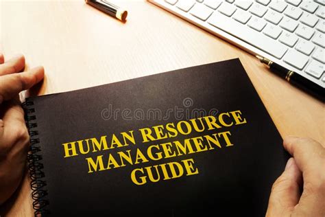 Human Resource Management Guide Hrm Stock Image Image Of Guide