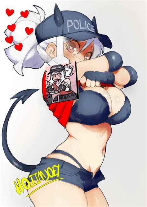 Hoiimjoey Modeus Helltaker Helltaker Highres 1girl Black Horns