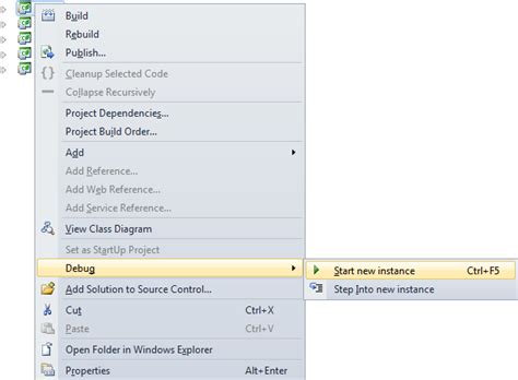 Visual Studio 2010 Stop Debugging One Project Stack Overflow