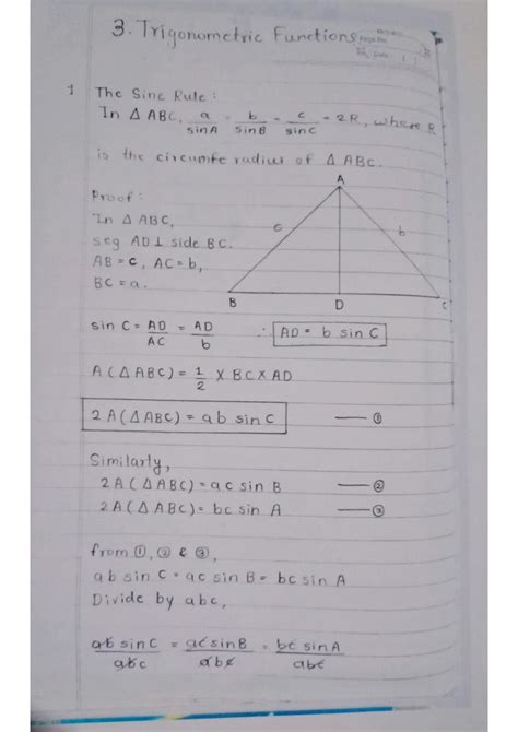 SOLUTION Trigonometric Functions Theorems Studypool