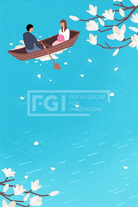 Pai140 프리진 일러스트 풍경 가족 봄 봄풍경 꽃 계절 시즌 식물 사람 가정 인물 캐릭터 웃음